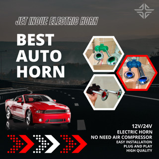 2 Pcs - Jet Inoue Yankee Dual Electric Horn 12V and 24V Available for ...