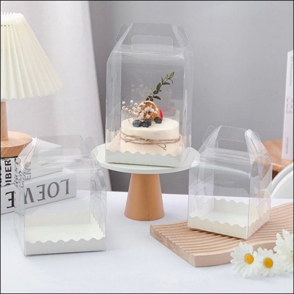 EVERYDAY BAKER - Acetate Cake Box with Handle (10pcs) | Shopee Philippines