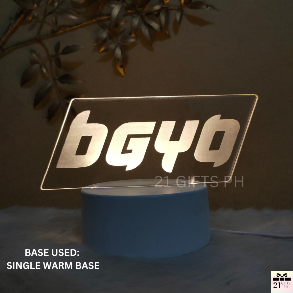 BGYO logo design PPop acrylic LED lamps 3D Gelo Akira JL Mikki Nate ...