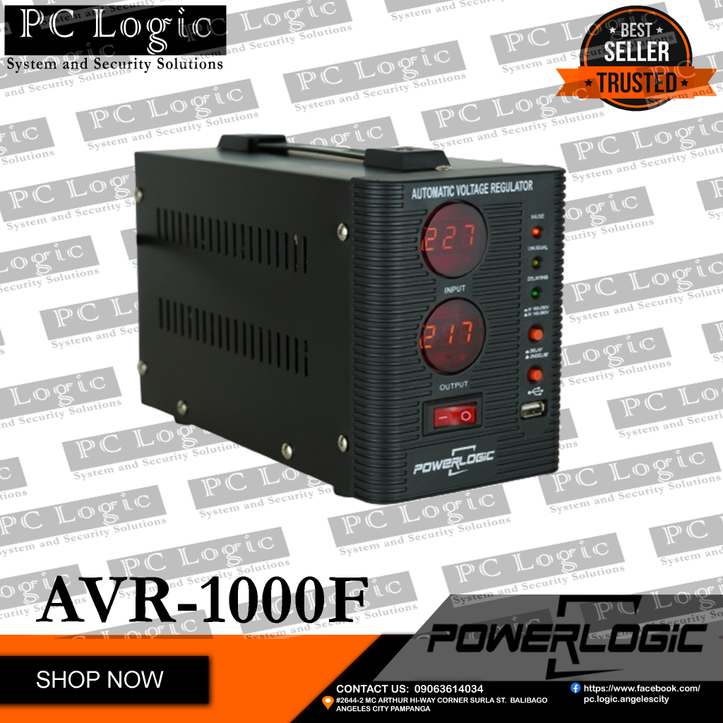 POWERLOGIC AVR-1000F Automatic Voltage Regulator | Shopee Philippines