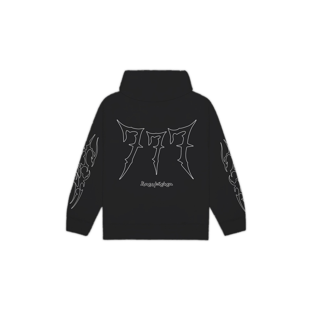 Line of Seven 777 Hoodie (black/gray) | Shopee Philippines