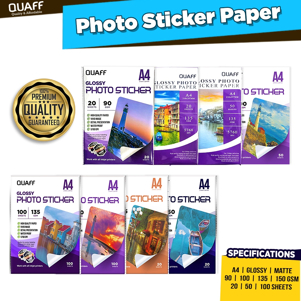sticker paper a4 - Best Prices and Online Promos - May 2026 | Shopee ...