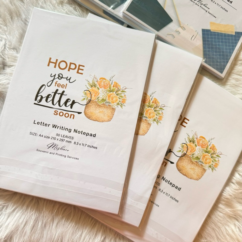letter writing notepad a5 size get well soon pad | Shopee Philippines