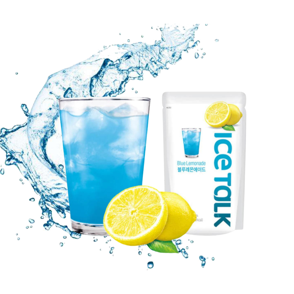 Ice Talk Korean Pouch Drink Blue Lemonade Viral Juice Drink | Shopee ...