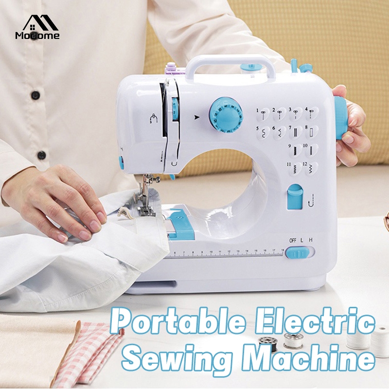 Portable Sewing Machine Mini Electric 12 Stitch Portable Multifunction ...