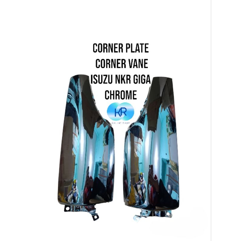 Corner Plate Corner Vane Isuzu Nkr Giga Chrome ( 2pcs Left&Right ...