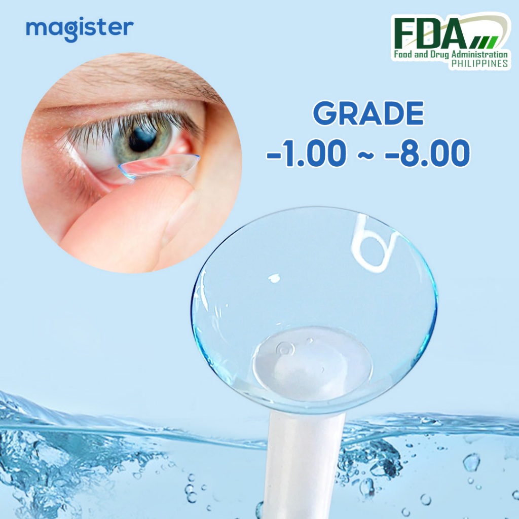 [-1.00~-8.00] 14mm Clear Contact Lens With Grade Transparent Clear ...