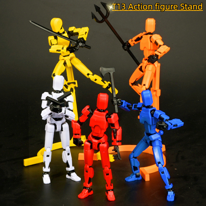Lucky 13 dummy 13 Action Figure 3D Dummy 13 Robot Toy multi-jointed ...