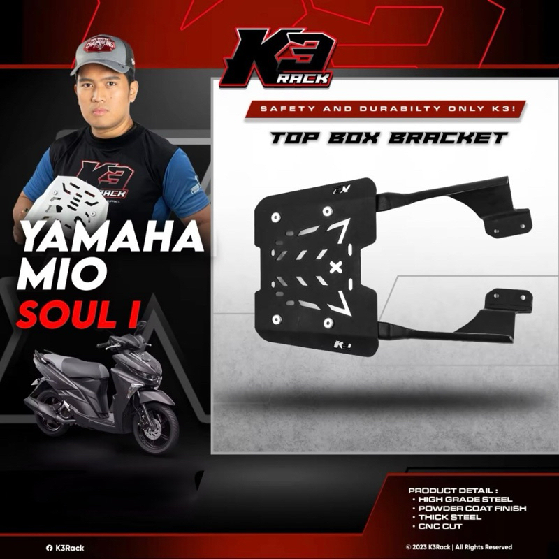 K3 Rack Bracket for Mio Soul i125 | Shopee Philippines
