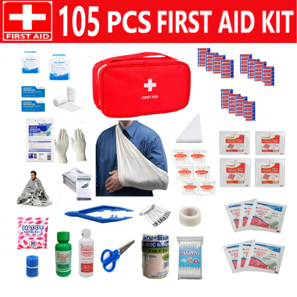 105 PIECES EMERGENCY FIRST AID KIT, MEDICAL KIT, MEDICAL SUPPLIES ...