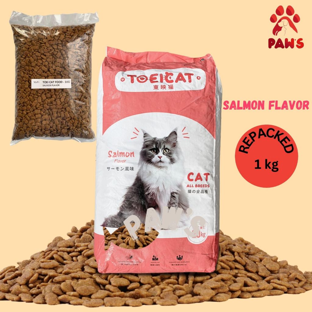 Toei Cat Dry Food with Salmon and Tuna Flavor 1kg for All Life Stages ...