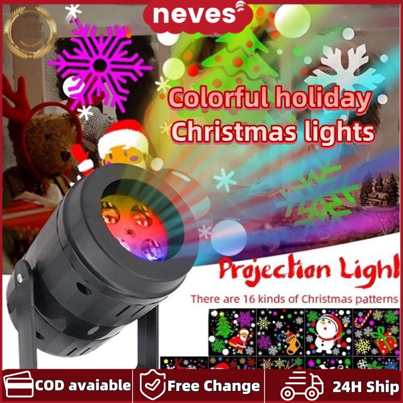 Neves 16 Patterns Outdoor Christmas LED Projector Lights Laser ...