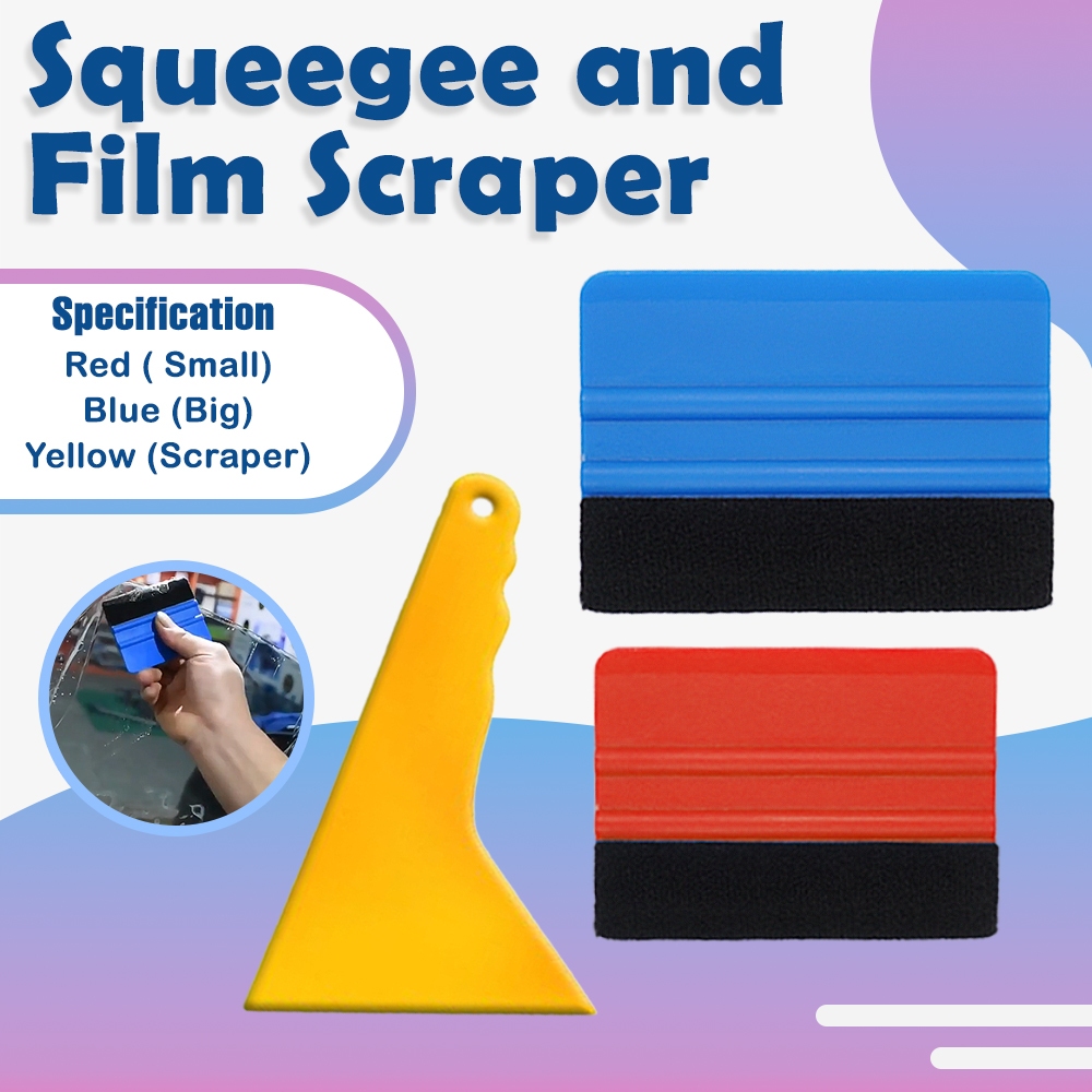 Squeegee and Triangular Film Scraper for Car Sticker and Window Tints ...