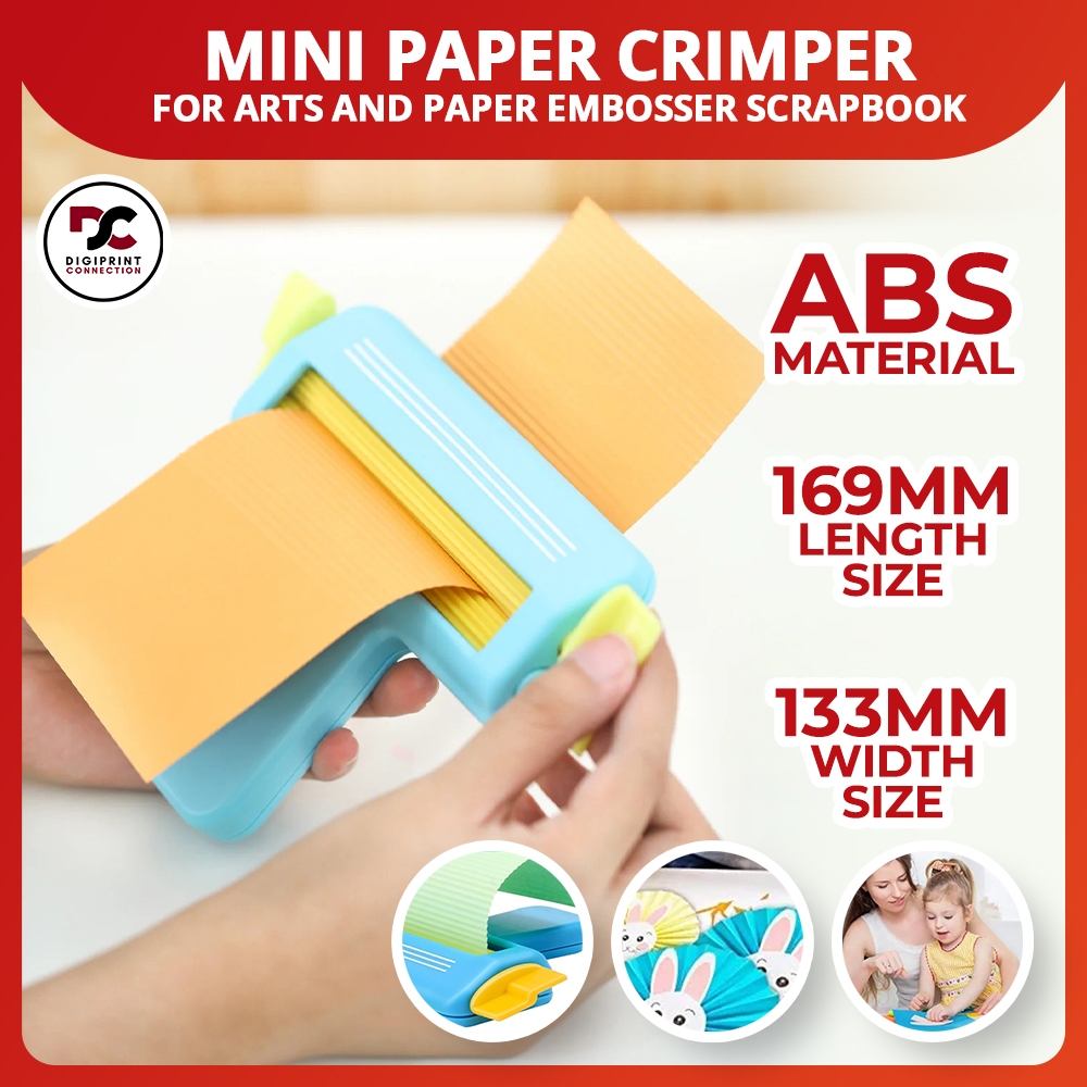 Kamei Mini Paper Crimper for Arts and Craft Paper Embosser Scrapbook ...