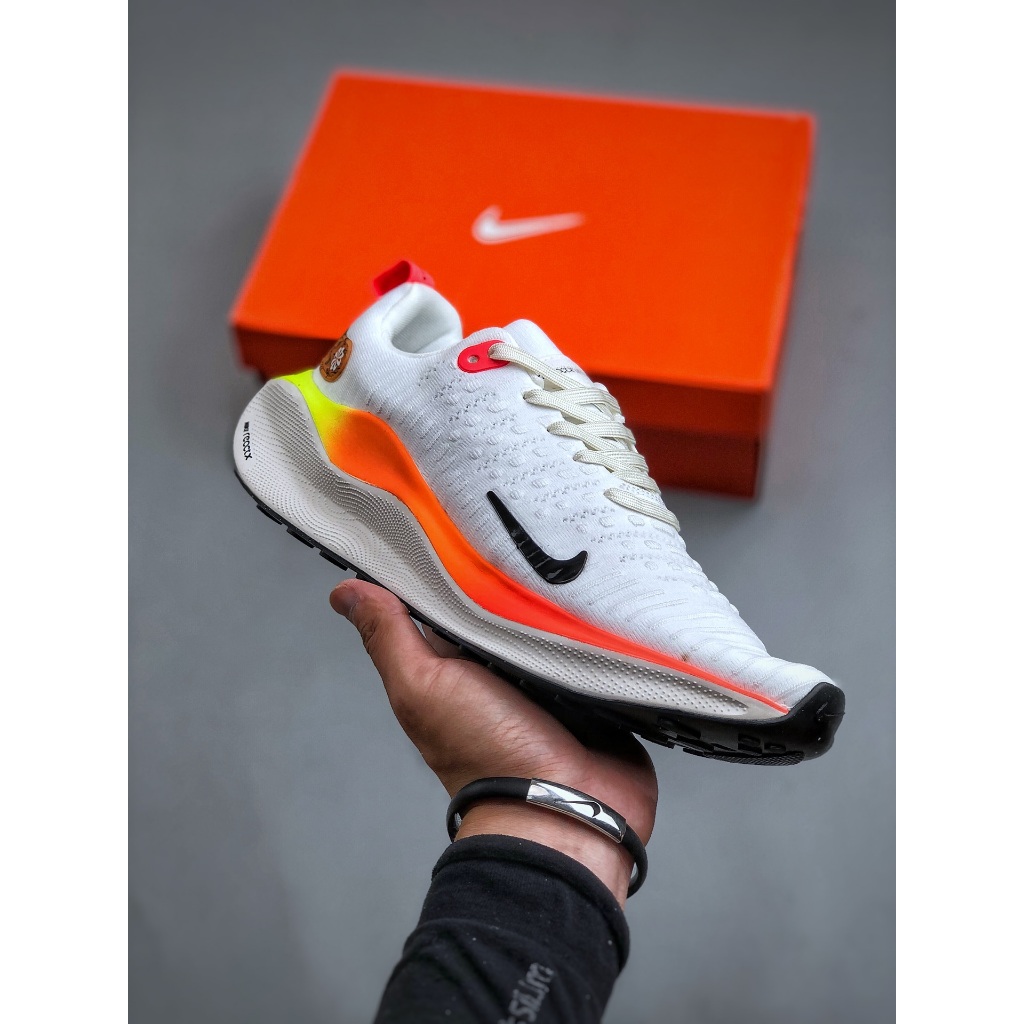 Nike ZoomX Infinity Run 4 running shoes for men white/orange | Shopee ...