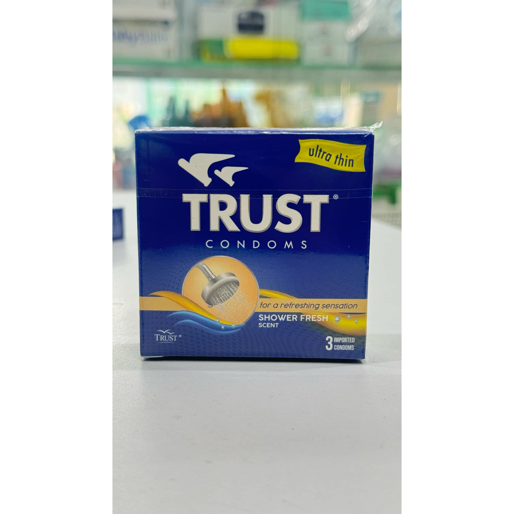 ULTRA THIN TRUST CONDOM 1 PACK 3 PCS (DISCREET PACKAGING) GMP | Shopee ...