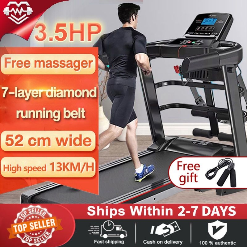 3.5HP treadmill Multifunction treadmill home foldable threadmill 13km/h ...