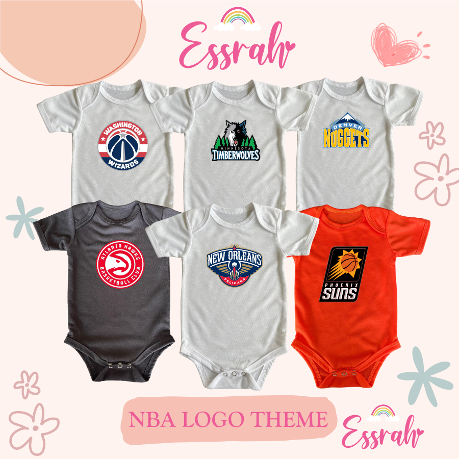 baby onesie logo costume NBA theme ( washington timberwolves customized ...