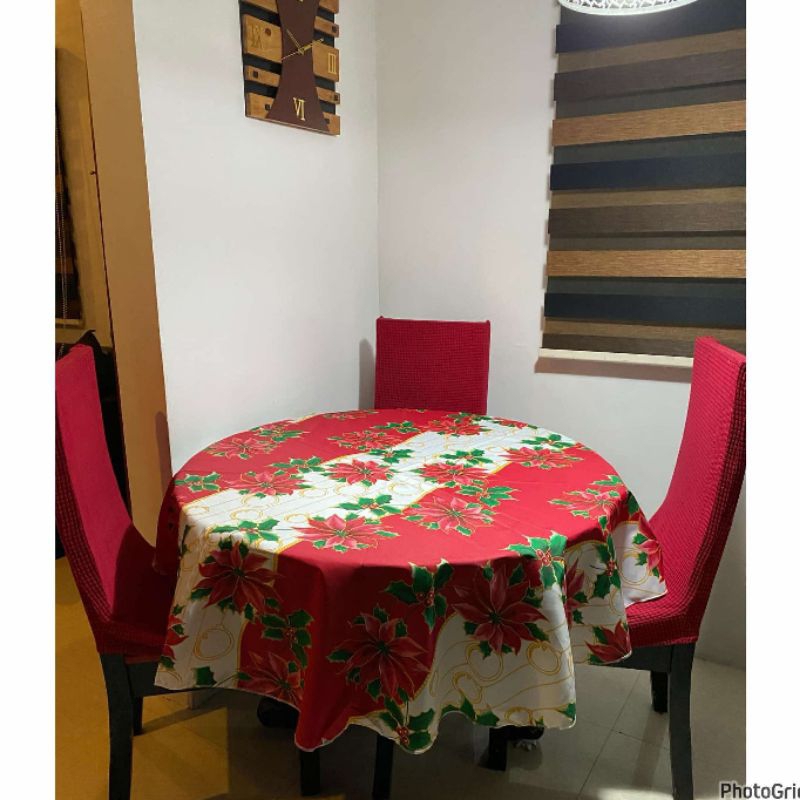 Sun-rey Elegant Christmas Round Table fit to 4to6 Seater | Shopee ...