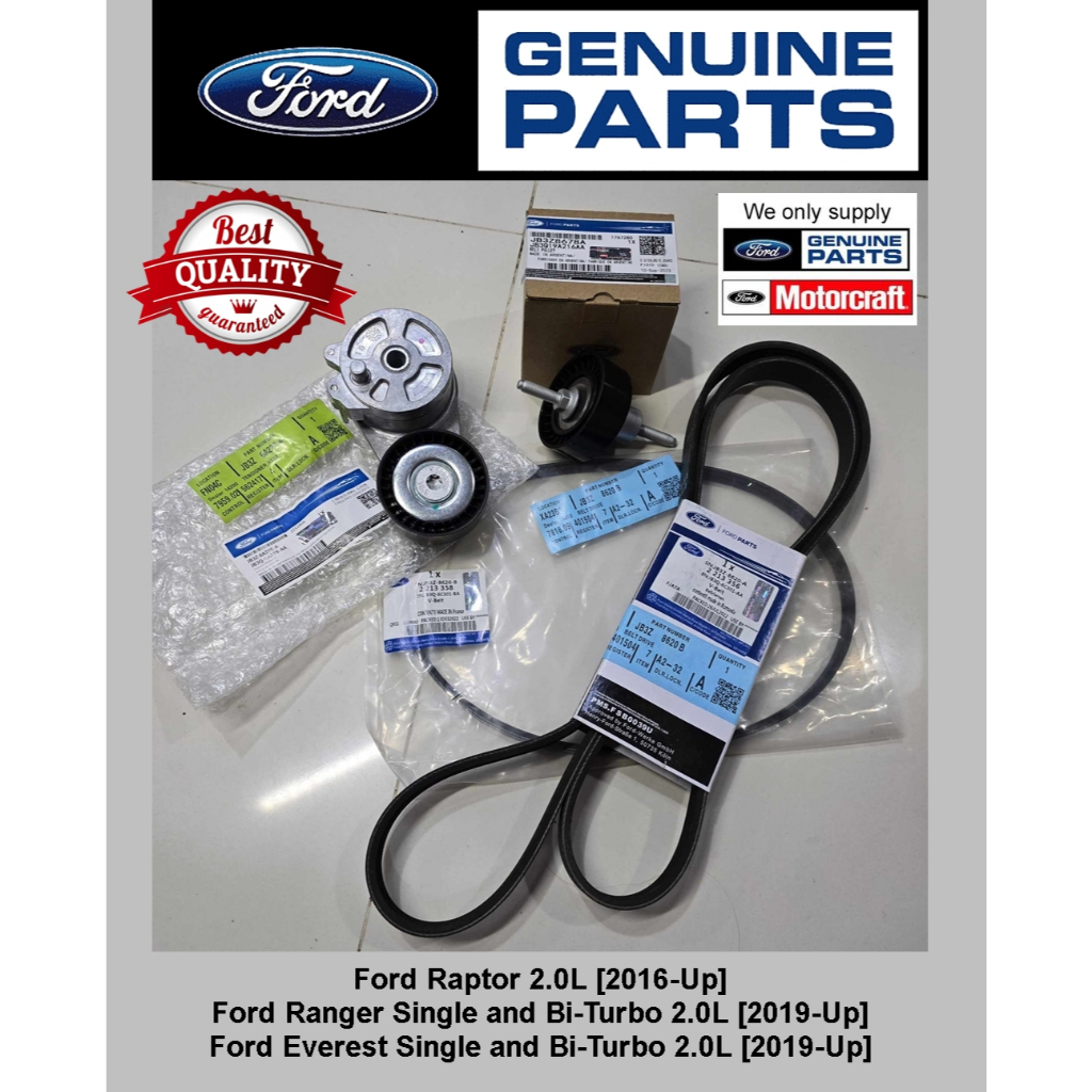 Ford Ranger Raptor Drivebelt Tensioner Idler Package - [2019 - 2021 2 ...