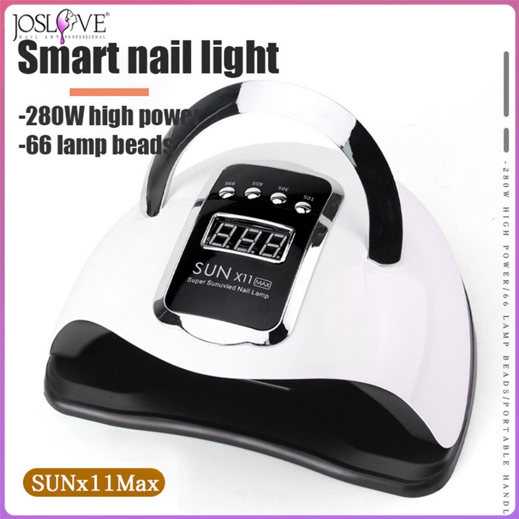 Joslove 280W UV Lamp 66 LEDs UV light SUN X11 Nail Dryer Curing Gel ...