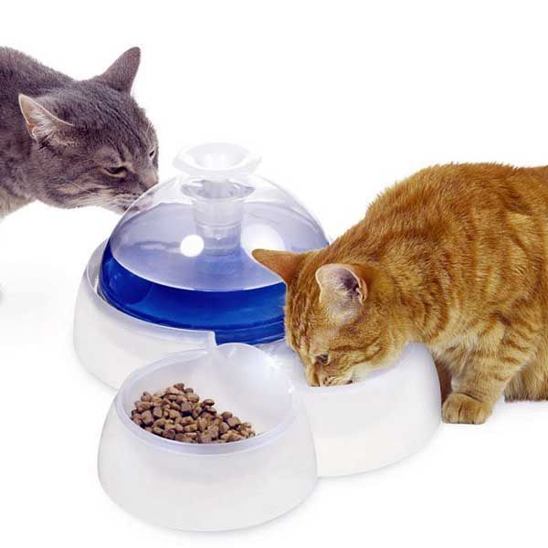 Catit Cat Drinking Fountain with Food Bowl 3L | Shopee Philippines