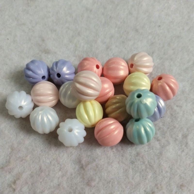 12mm Matte Rainbow Squash acrylic beads( 20 Pieces) | Shopee Philippines