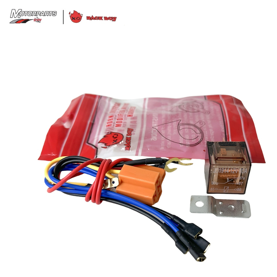 RACE BOY GLOBAL HORN RELAY SET WITH SOCKET SET UNIVERSAL 12V 5pin ...