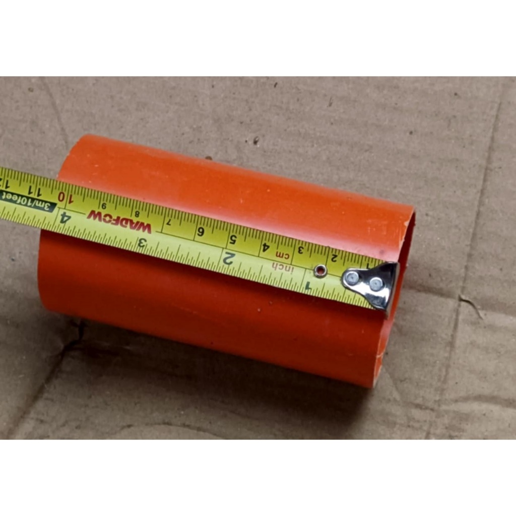 (SOLD PER 4 INCH) BIOPIPE PVC ORANGE PIPE | S-600 | LENGTH 4 INCH ONLY | DIAMERER 2" 3" 4 INCH ...