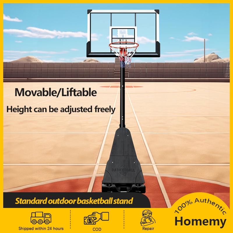 Outdoor Basketball Backboard with stand Movable Height-adjustable For ...