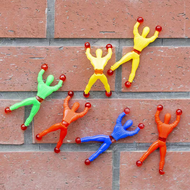 The Wall Climber Sticky Spider-Man Spider Man Fun Stretchy Toy Wall for ...