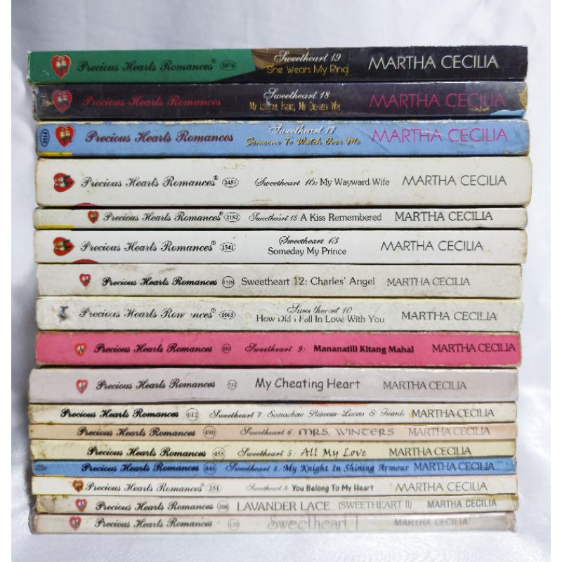 17pcs Sweetheart Series Set by Martha Cecilia PHR Tagalog Pocketbook ...