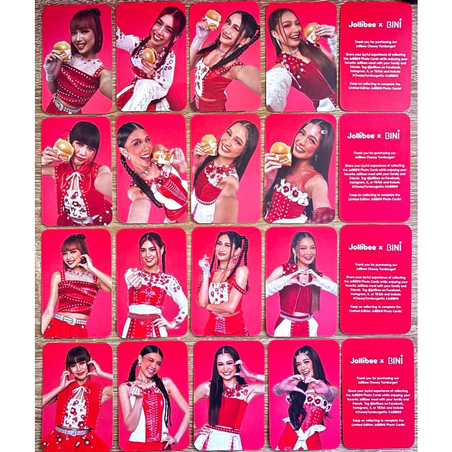 JOLLIBINI COMPLETE SET PHOTOCARDS | Shopee Philippines