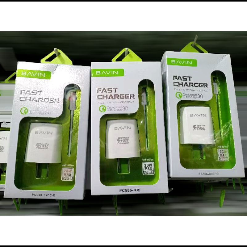 Bavin fast charging 20watts quick Charging 3.0 actual photo | Shopee ...