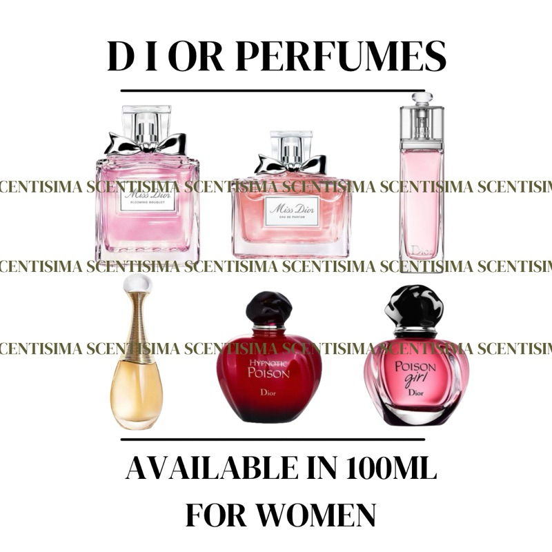 Hypnotic Poison |Poison Girl |Jadore |Pure Poison |Blooming Bouquet |MD ...