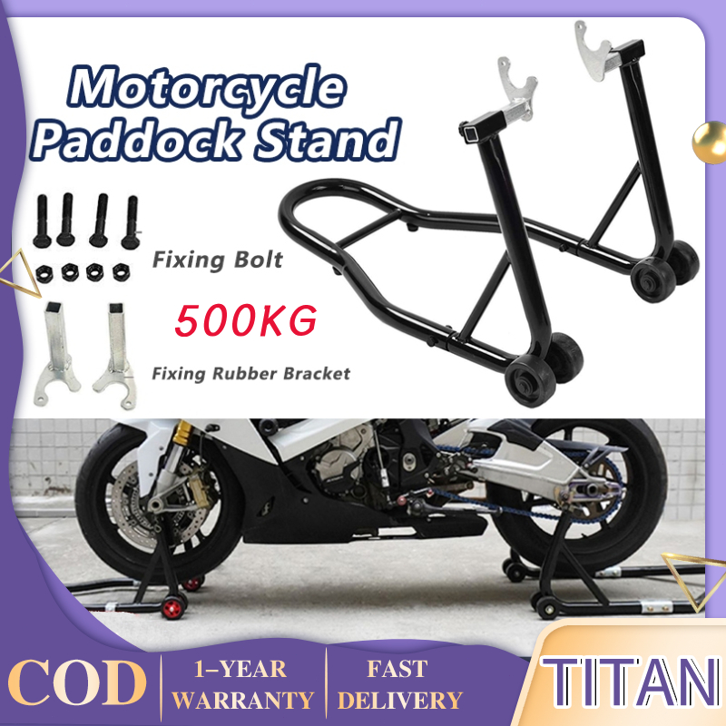 Motorcycle Paddock Stand 2 In 1 Universal Lifter Stand Parking Bracket ...