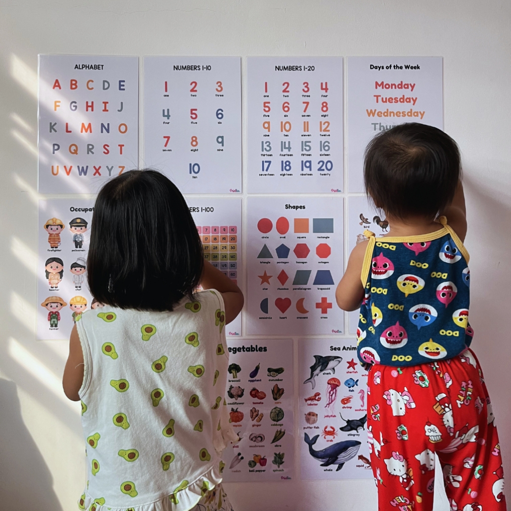 Laminated A4 Educational Chart for Kids (with freebies!) | Minimalist ...