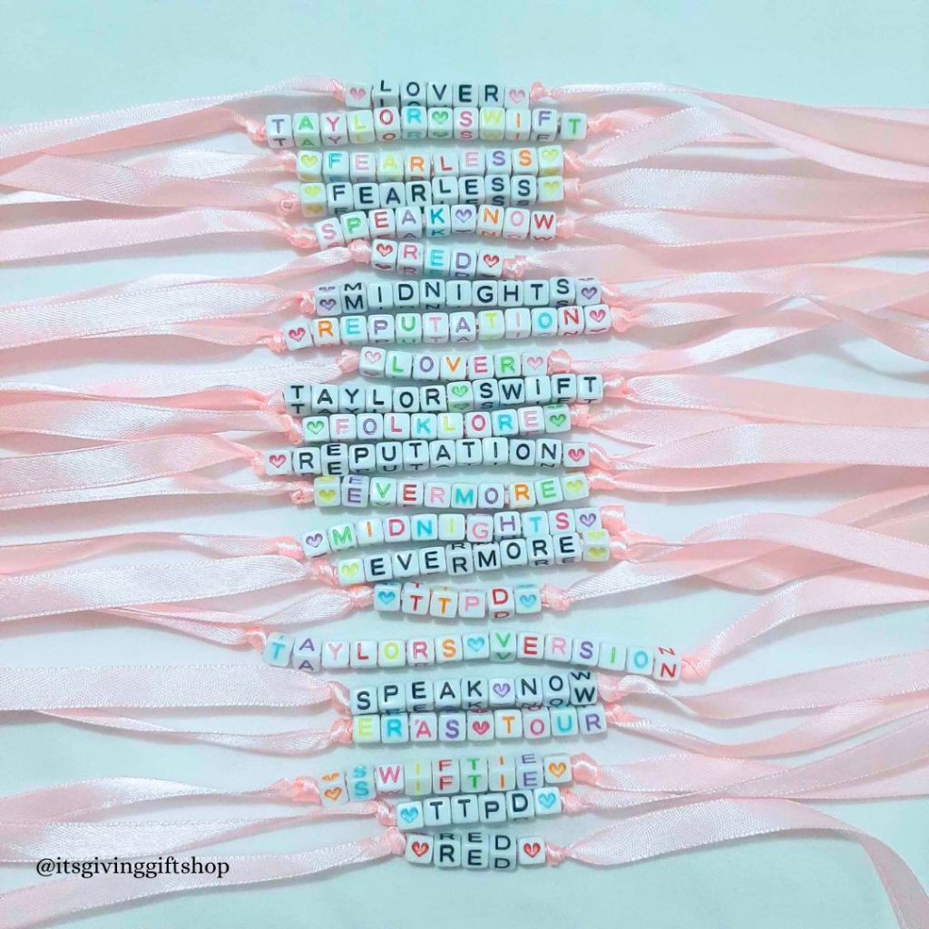 Ribbon Beaded Friendship Bracelets Taylor Swift Inspired Friendship ...