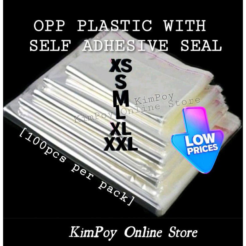 OPP PLASTIC with Self-Seal adhesive 100PCs | With air holes With Sizes ...