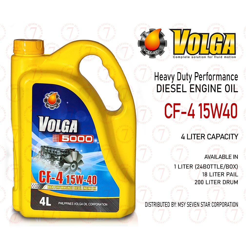 VOLGA CF4 15W40 4 Liter Heavy Duty Performance Diesel Engine Oil | Shopee Philippines