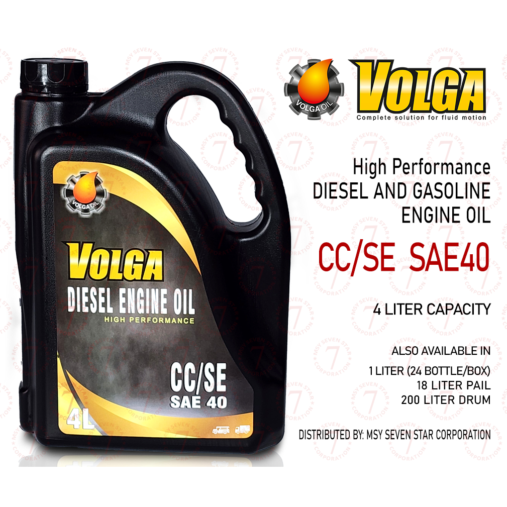 VOLGA CC/SE SAE40 4 Liter Diesel Engine Oil | Shopee Philippines