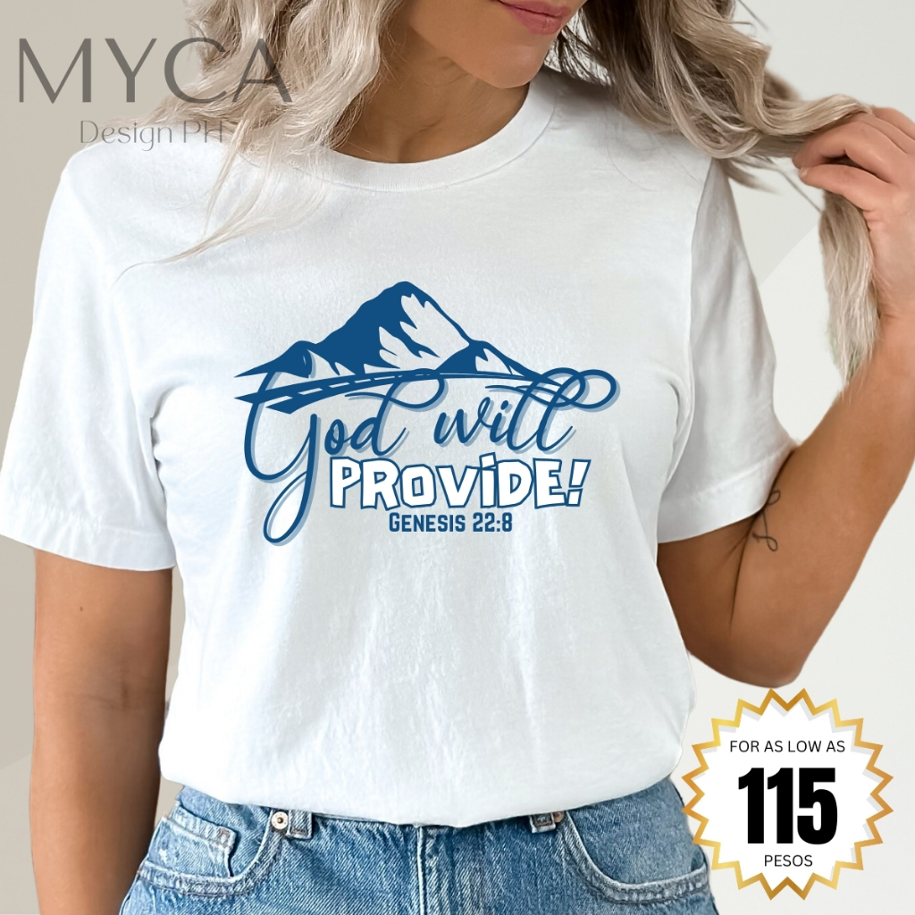God Will Provide Gen. 22:8 Christian Shirt Sublimation Shirt Statement ...