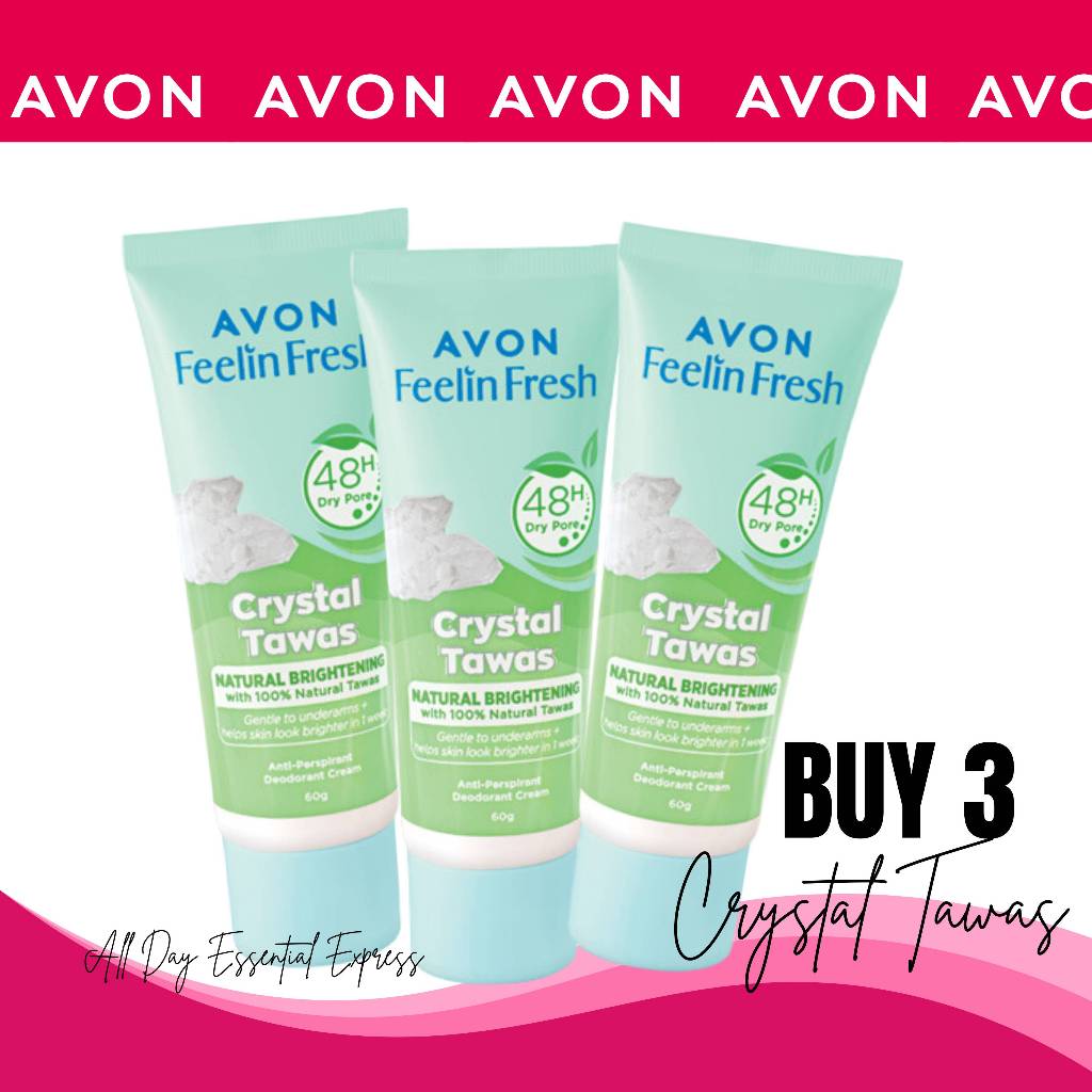 BUY 2 TAKE 1 AVON Feelin' Fresh Crystal Tawas 100% Natural Tawas Anti ...
