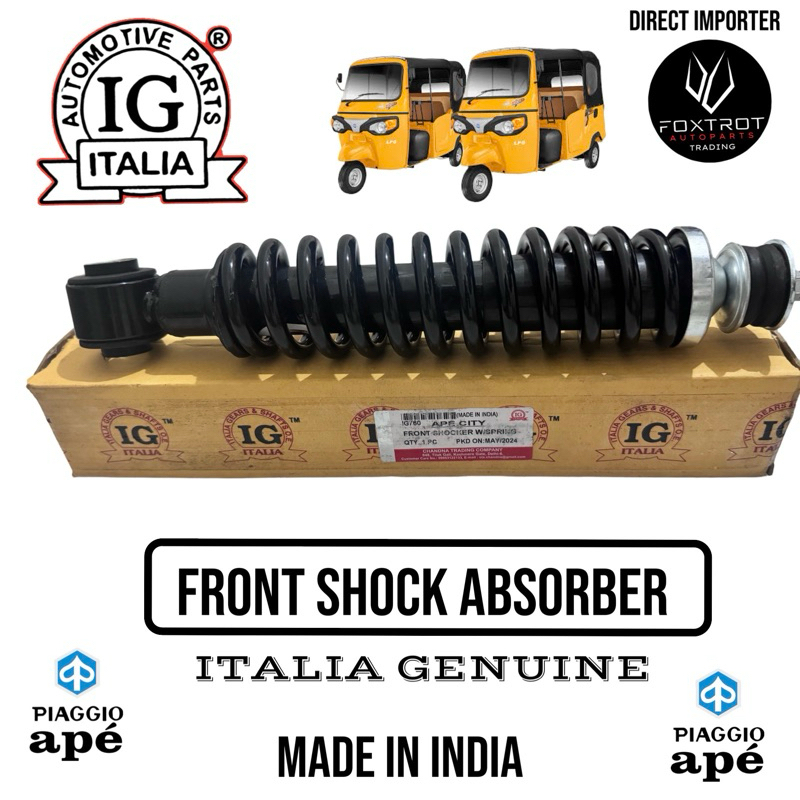 Piaggio Ape city Front Shock Absorber Three wheeler (230cc,200cc) | Shopee Philippines