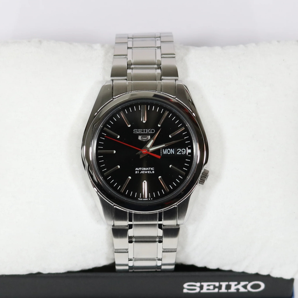 Seiko 5 SNKL45J1 Automatic Black Dial Stainless Steel Watch | Shopee ...