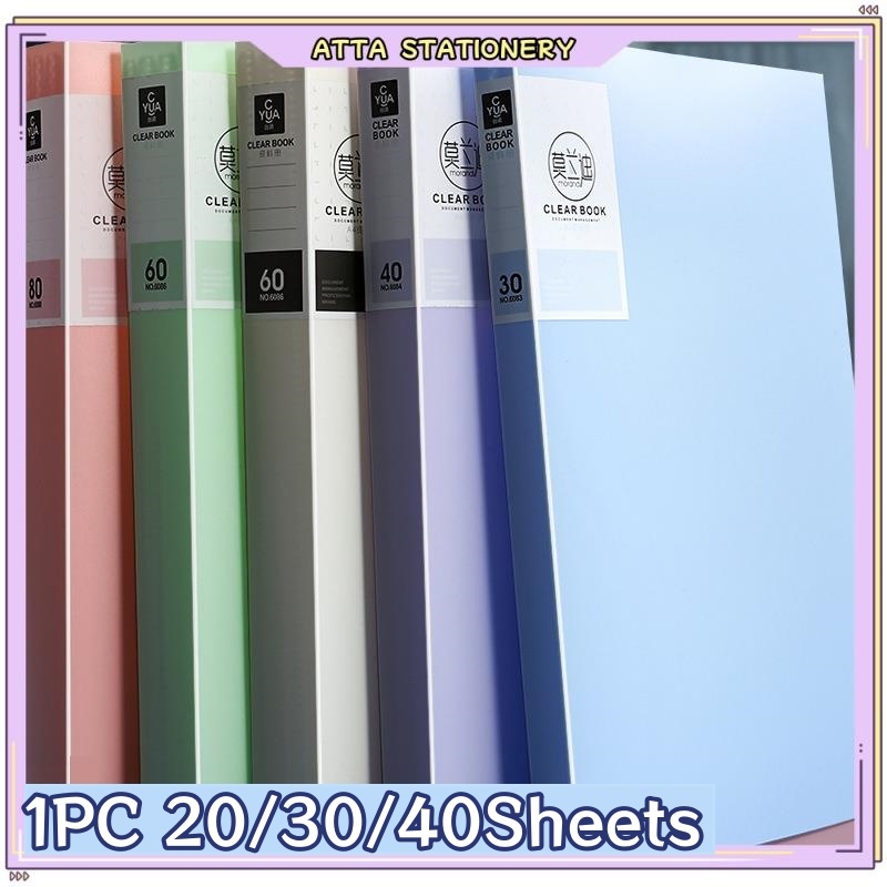 Color Clear Book A4 Multi-layer File Folder Transparent Storage 20/30 ...