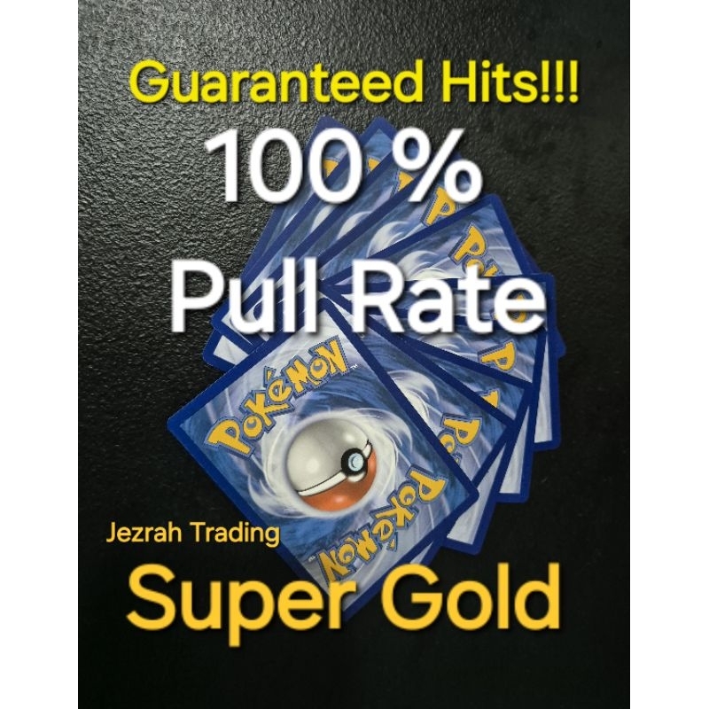 Pokemon TCG Super Gold Mystery Fun Booster Pack Guaranteed Hits Ultra ...