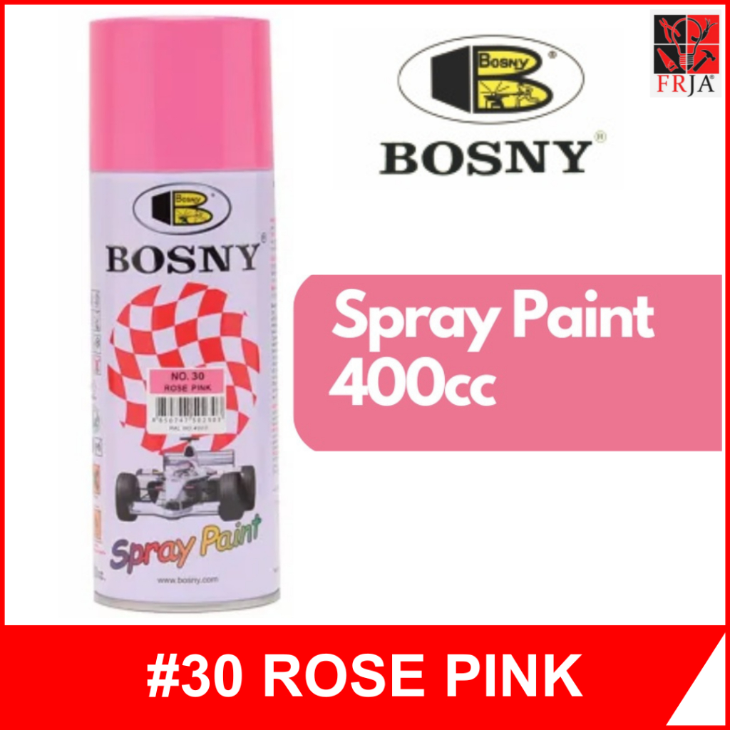 BOSNY #30 ROSE PINK ORIGINAL ACRYLIC SPRAY PAINT 400CC | Shopee Philippines