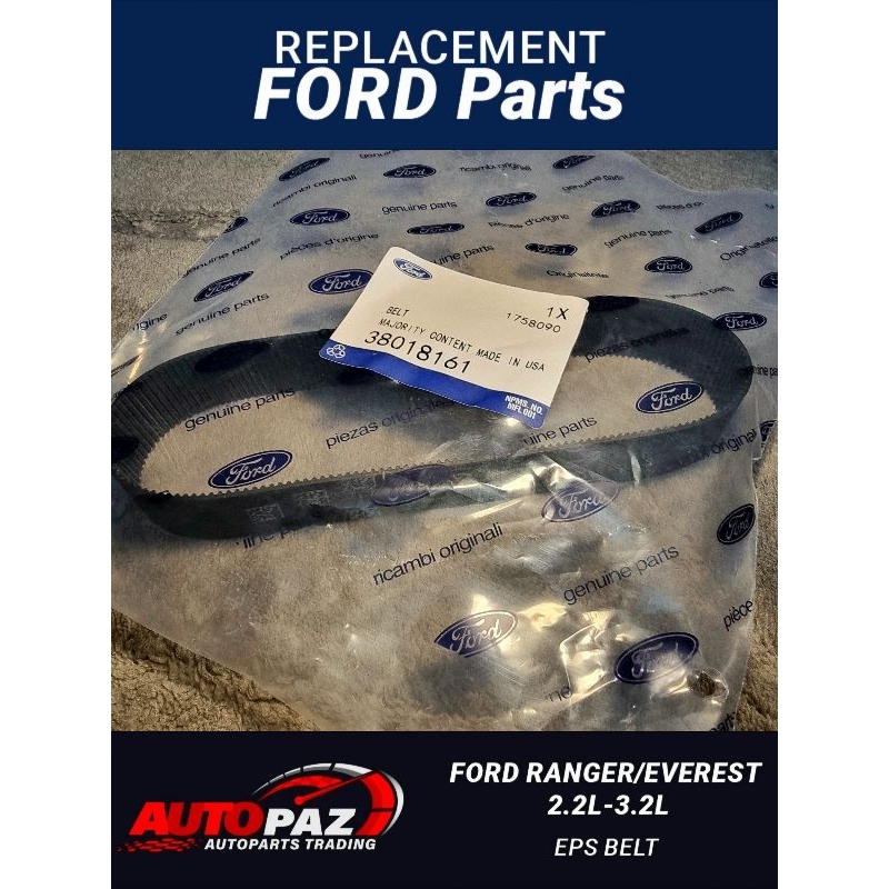 (38018161) EPS BELT FOR FORD RANGER/ EVEREST 2.2-3.2 ENGINE ...