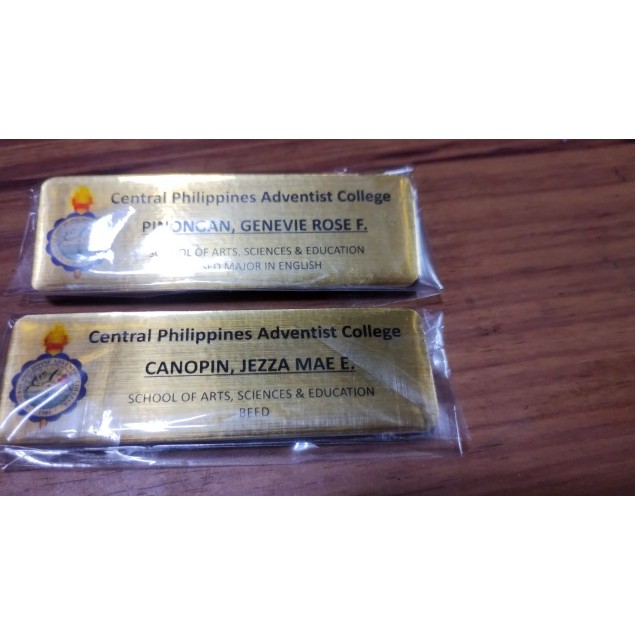 LAMINATED NAMEPLATE FOR STUDENTS/INTERN/EMPLOYEES/SEAMAN/MILITARY2.0 ...